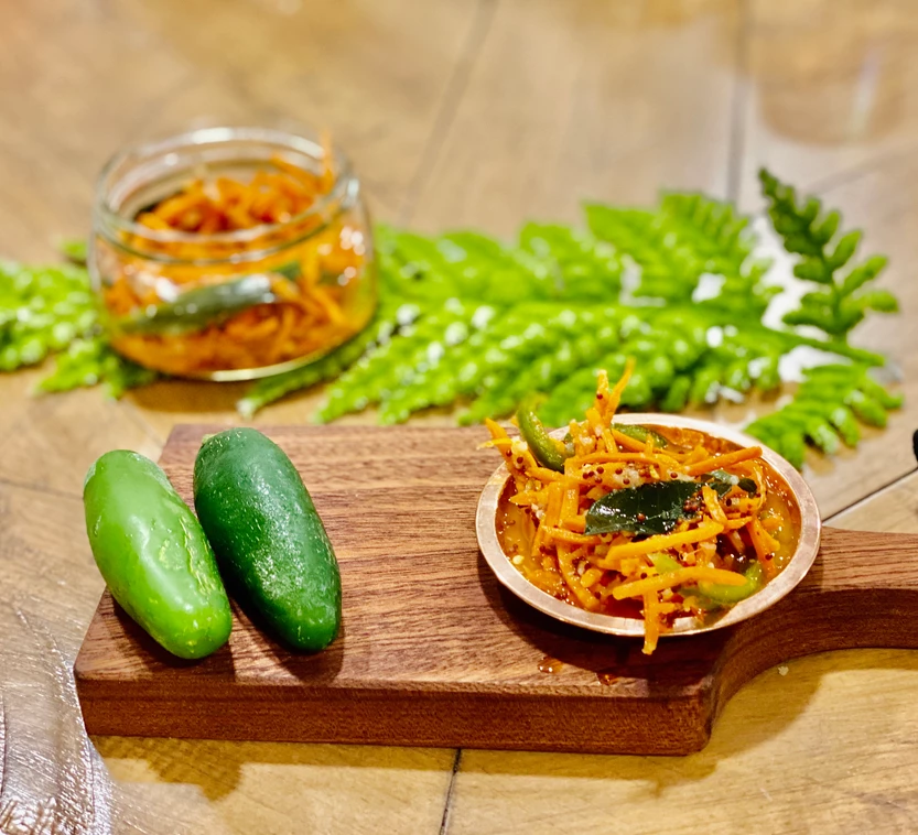 Carrot Achar (South Asian Pickle) - Slice of Gourmet