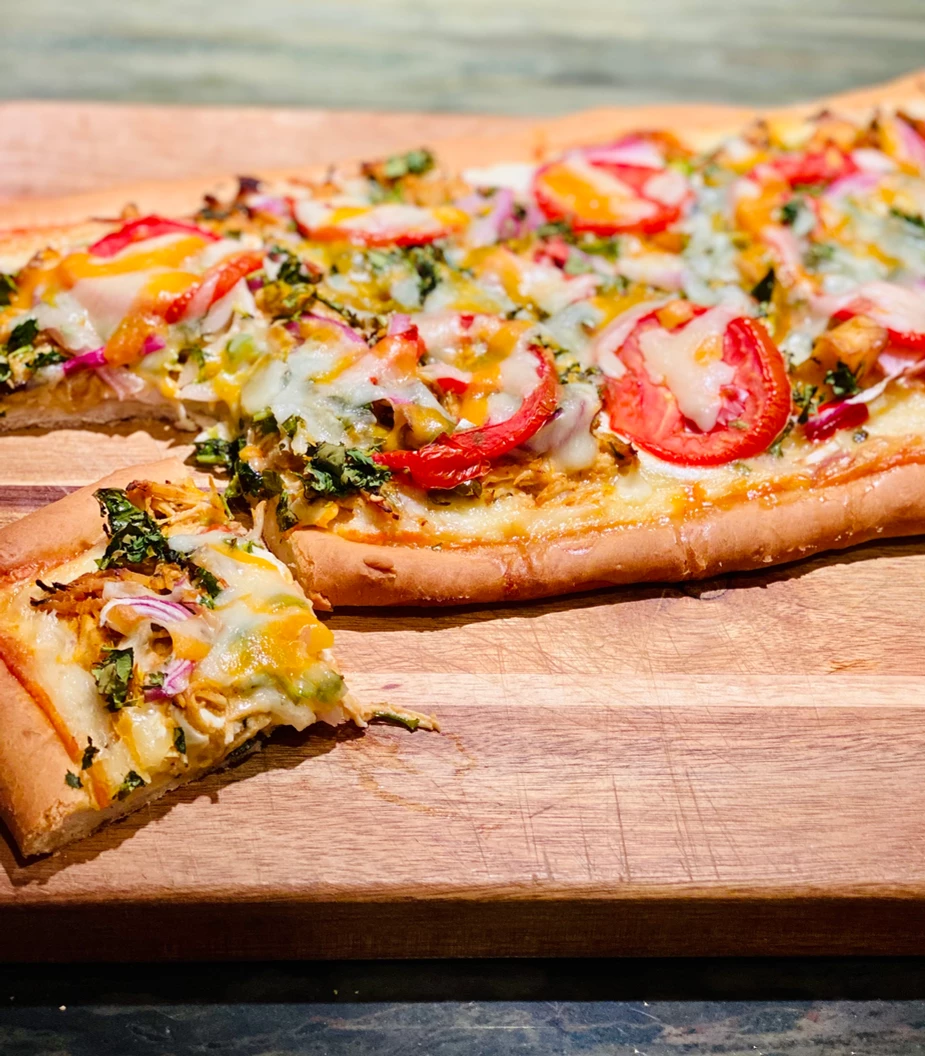 Chicken Tikka Paneer Tikka Masala Pizza - Slice of Gourmet